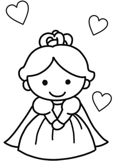 儿童简笔画人物涂色打印版简单又好看简单（共17张） 简笔画图片大全