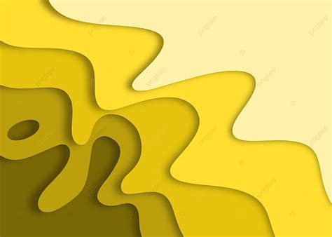 Yellow Gradient Paper Cut Style Background Art Yellow Paper Cut