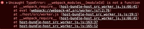Module Federation Not Working With Web Workers · Issue 16633 · Webpack