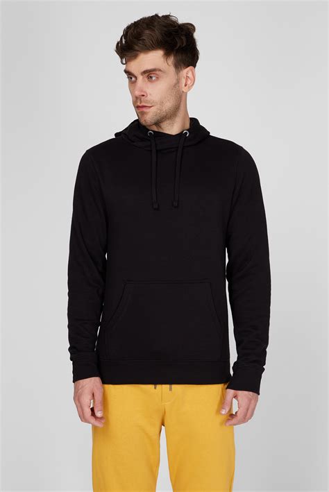 Мужское черное худи Terranova 0046242 — MD-Fashion