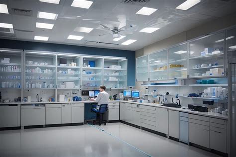 Premium Ai Image Genomic Sequencing Laboratory Futuristic Science Lab