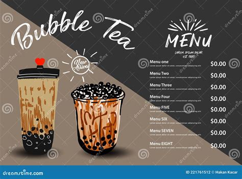 Boba Tea Menu