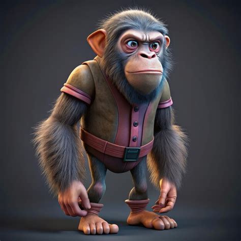 Premium Photo Standing Character Nft Ape