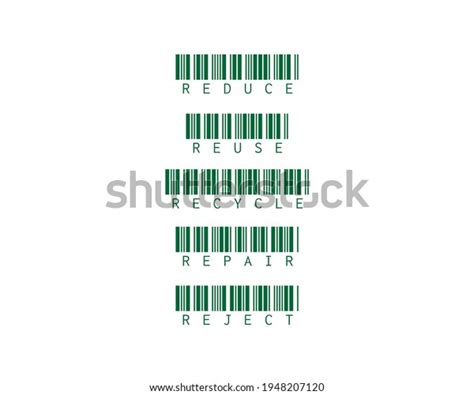 Reduce Reuse Recycle Repair Reject 5r Stock Vector Royalty Free 1948207120 Shutterstock