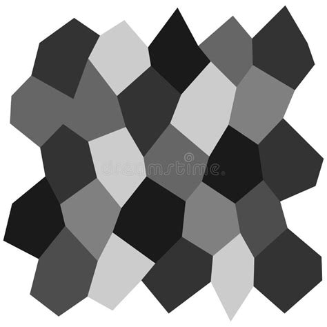 black and white irregular grid stock vector illustration of mosaic