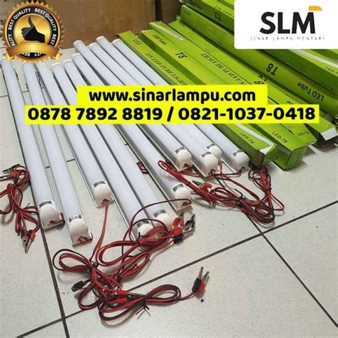 Lampu T8 Led 12 Volt 15 Watt Panjang 60cm Sinar Lampu Mentari