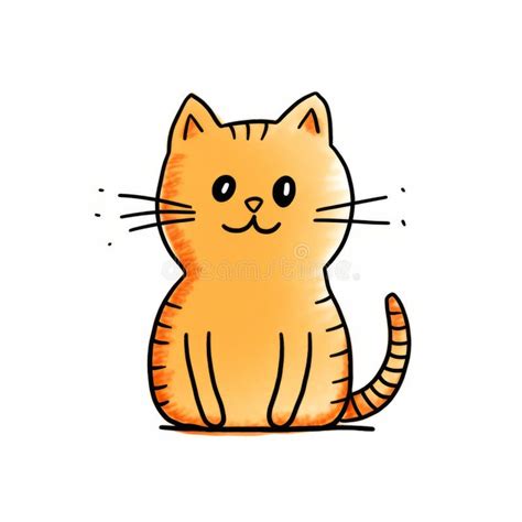 2d Cat Sketch 2d Flat Illustration Of A Cat Silhouette Vector Cat
