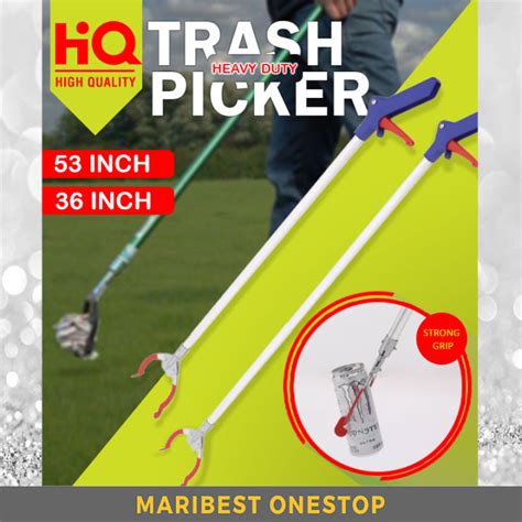 36 53 Inch Garbage Picker Heavy Duty Rubbish Reacher Grabber Picker