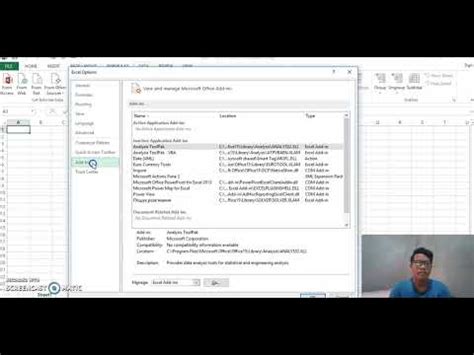 How to Install Data Analysis ToolPak in MS Excel (Windows)? - YouTube