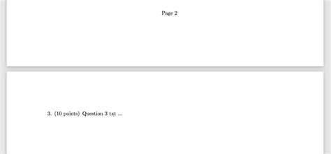 Environments Exam Class Each Question On New Page TeX LaTeX Stack Exchange