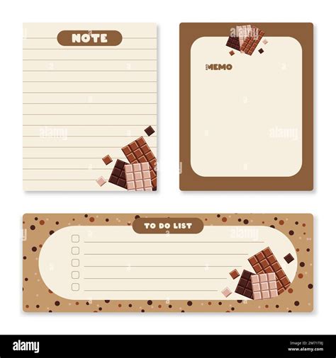 Cute Memo Template A Collection Of Striped Notes Blank Notebooks Template For Agenda