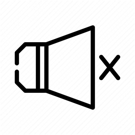 Mute Audio Speaker Volume Sound Icon Download On Iconfinder