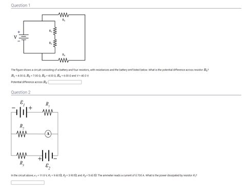 Question 1 The Figure Shows A Circuit Consisting Of A Battery And Four