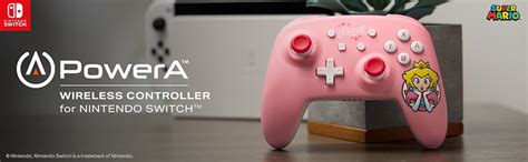 Powera Wireless Controller For Nintendo Switch Princess Peach Pink