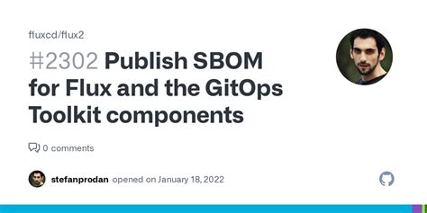 Publish SBOM For Flux And The GitOps Toolkit Components Issue Fluxcd Flux GitHub