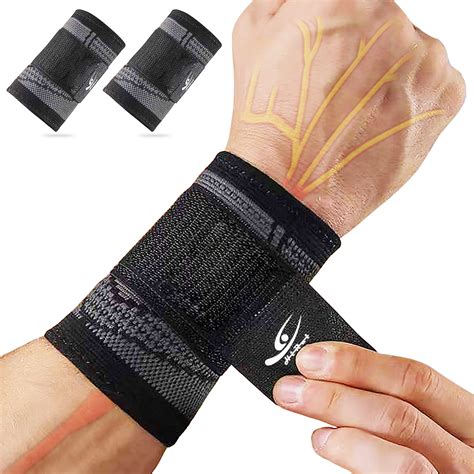 Wrist Widget Brace Hirui 2 Pack Wrist Compression Strap And Wrist Brace