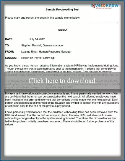 Printable Proofreading Test Lovetoknow Editing Skills Quiz Design Words Containing