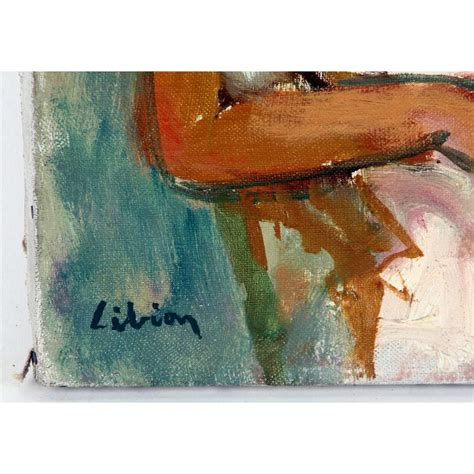 Jeune Fille A La By Libion Oil On Canvas 16 X 13 Unframed Dmnd