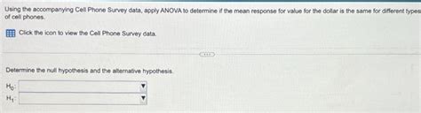 Solved B Find The F Test Statisticc Find The P Valued Use Chegg