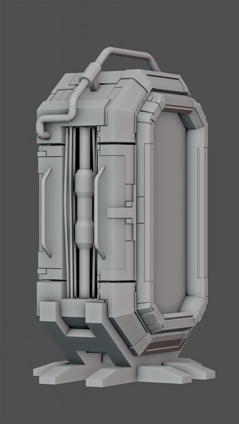 Sci Fi Terminal 3d Model Cgtrader