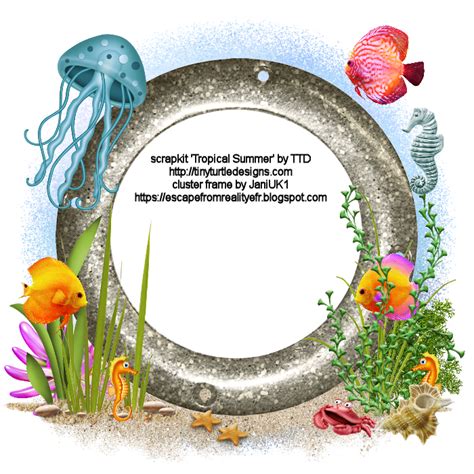 Escape From Reality Blog Ftu Cluster Frames Tropical Summer