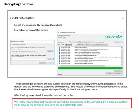 error unlocking encryption ssd drive kaspersky endpoint security for