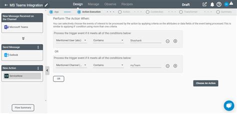Microsoft Teams Conditionals Connect Ipaas