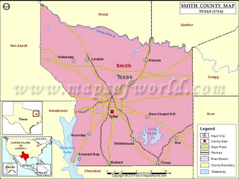 Maps Of Tyler Texas And Smith County Texas Area Towns Tyler County