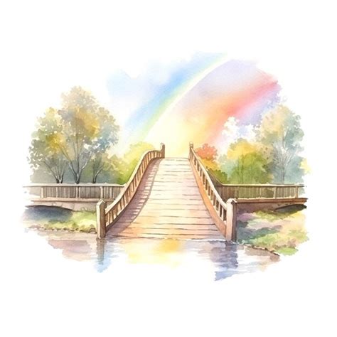 Premium Ai Image Illustration Of Bridge