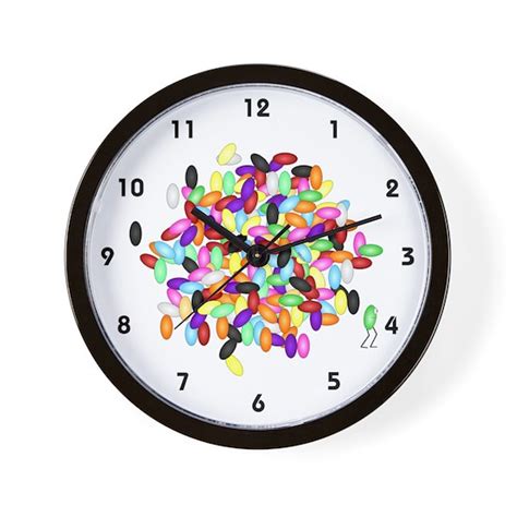 Jelly Beans Wall Clock By Ellejai Cafepress