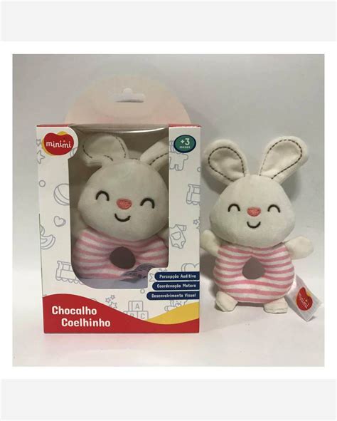 Riachuelo Pelúcia Chocalho Coelhinho Minimi