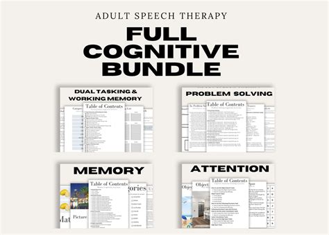 200 Cognitive Activities For Adult Speech Therapy Speech Language