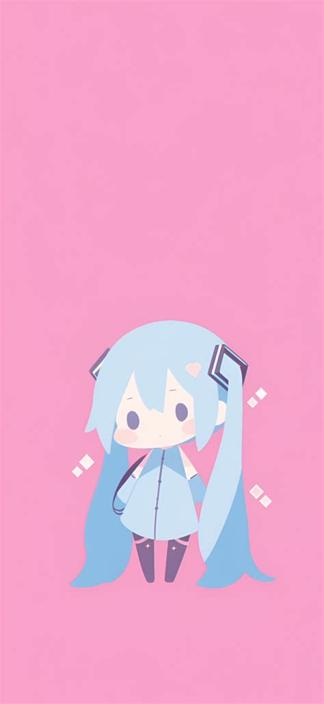 Cute Hatsune Miku Pink Wallpaper Hatsune Miku Wallpaper Iphone