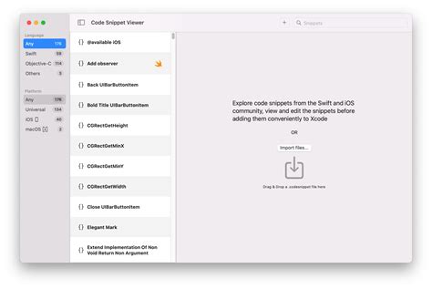 Macos Application To Explore Code Snippets From The Swift And Ios Community