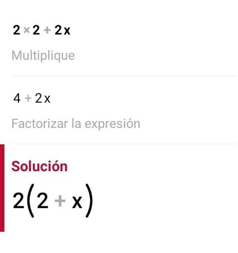 2x2 2x Factorizacion Brainly Lat