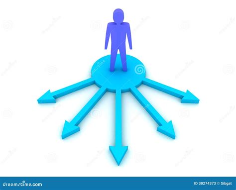 The Man Choosing The Path Stock Illustration Illustration Of Pass