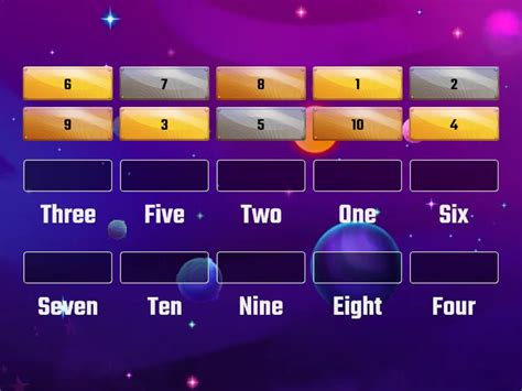 Numbers 1 10 Match Up