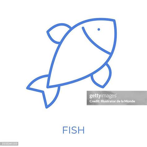 Fish Editable Stroke Vector Illustration High Res Vector Graphic