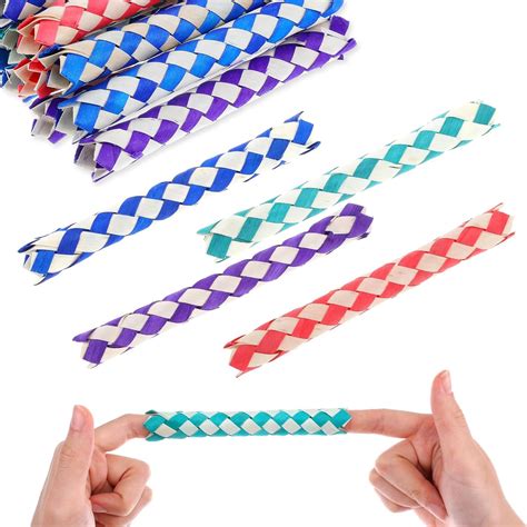 Divina Vitae 24 Pcs Chinese Finger Trap Classic Wooden