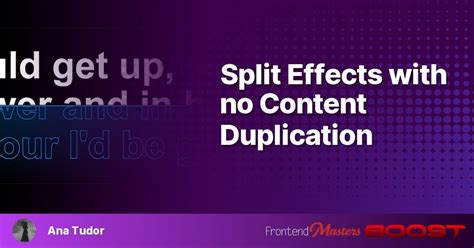 ricky lopes on linkedin split effects with no content duplication