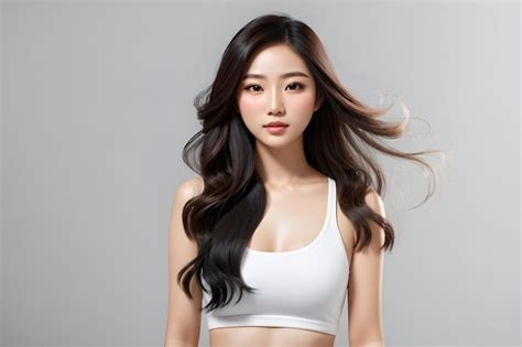 Premium Ai Image Beautiful Asian Girl Model