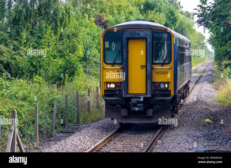 Class 153 Sprinter Dmu Arriving At Barton On Humber Yorkshire Stock