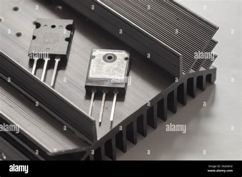 Semiconductor Silicon Transistors And Mosfets On A Powerful Radiator