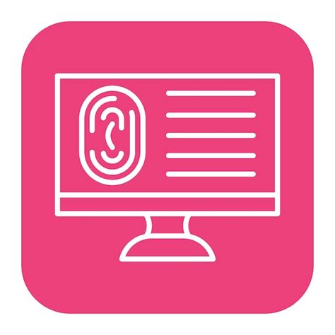 Premium Vector Fingerprint Database Vector Illustration