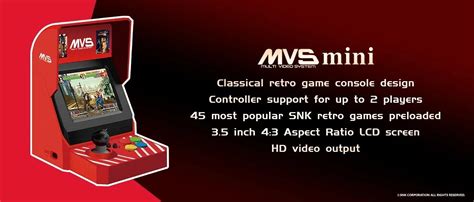 Buy The Unico MVS Mini Arcade Game Console LCD Screen Built In Control GAMMVS