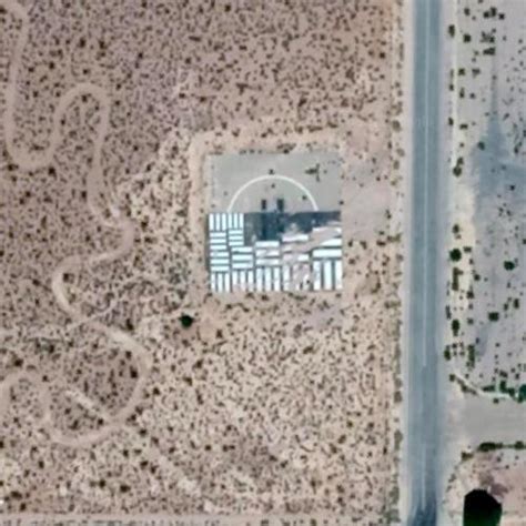 Optical Resolution Chart Near Jackass Flats Nv In Nevada Test Site Nv