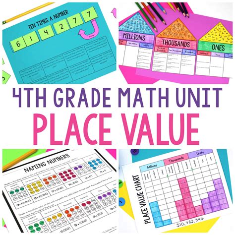 4th Grade Place Value Chart Worksheets Free Printable Worksheet