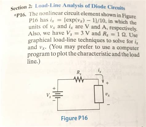 Solved 2: Load-Line Analysis of Diode Circuits p16. The | Chegg.com