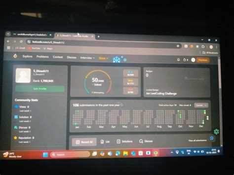 Leetcode Codingjourney Problemsolving Growthmindset Dinesh S