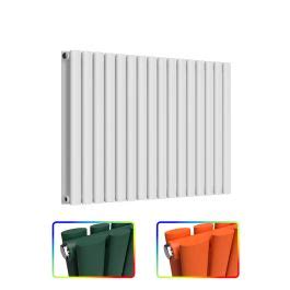 Oval Horizontal Radiator Coloured 600 Mm X 960 Mm Double